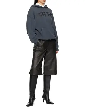 ANINE BING Harvey Logo-print Cotton Hoodie