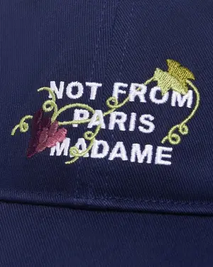 Drole De Monsieur Drôle De Embroidered Slogan Cap