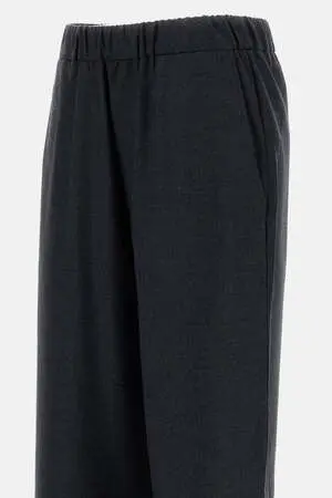 Barena Venezia Pantalone Mariano In Flanella Di Lana - Grigio