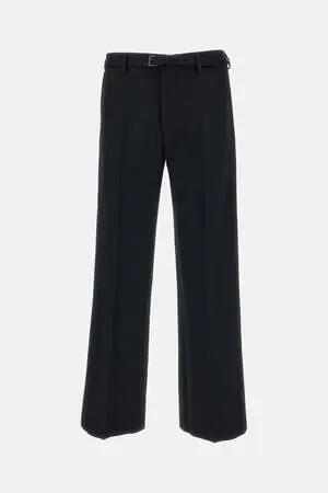 Dries Van Noten Preston Pantaloni In Lana - Black