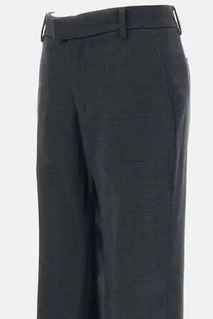 Barena Venezia Pantalone Coen In Flanella Di Lana Stretch - Grey