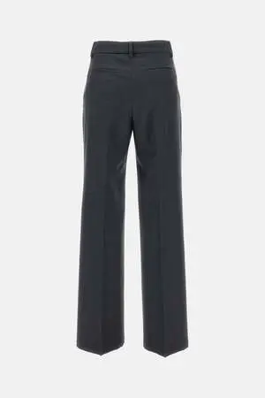 Barena Venezia Pantalone Coen In Flanella Di Lana Stretch - Grey