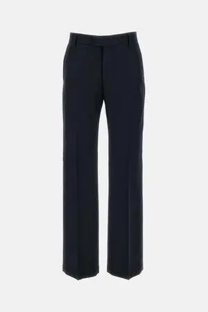Barena Venezia Pantalone Coen In Flanella Di Lana Stretch - Blu