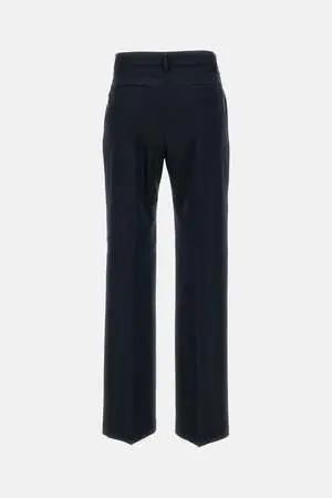 Barena Venezia Pantalone Coen In Flanella Di Lana Stretch - Blu