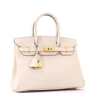 Hermès Birkin Handbag Light Epsom With Gold Hardware 30