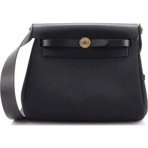 Hermès Herbag Zip Toile And Leather 20 - Blue