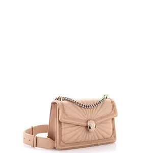 BVLGARI Serpenti Diamond Blast Shoulder Bag Quilted Leather