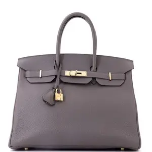 Hermès Birkin Handbag Togo With Gold Hardware 35 - Grey