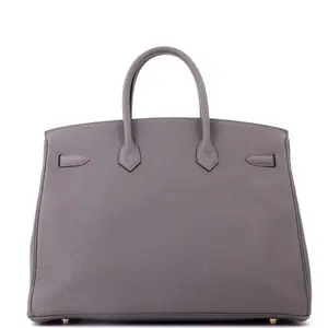 Hermès Birkin Handbag Togo With Gold Hardware 35 - Grey