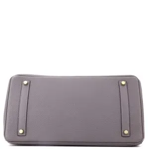 Hermès Birkin Handbag Togo With Gold Hardware 35 - Grey