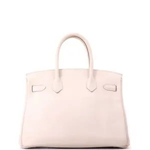 Hermès Birkin Handbag Light Clemence With Gold Hardware 30