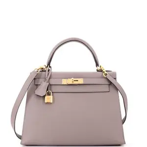 Hermès Kelly Handbag Epsom With Gold Hardware 28 - Grey