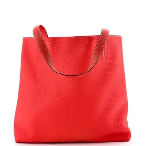 Hermès Double Sens Tote Clemence And Swift 45 - Red
