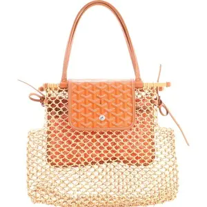 GOYARD Aligre Bag Raffia Net With Coated Canvas