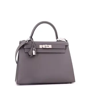 Hermès Kelly Handbag Epsom With Palladium Hardware 28