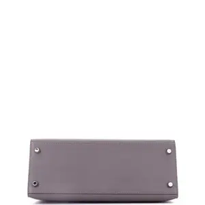 Hermès Kelly Handbag Epsom With Palladium Hardware 28