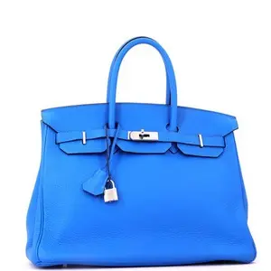 Hermès Birkin Handbag Clemence With Palladium Hardware 35