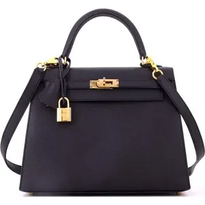 Hermès Kelly Handbag Epsom With Gold Hardware 25 - Black
