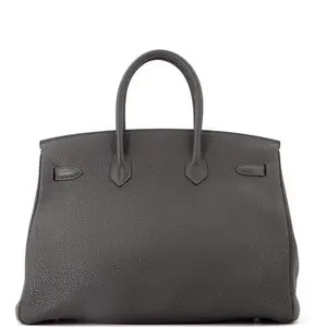 Hermès Birkin Handbag Green Togo With Palladium Hardware 35