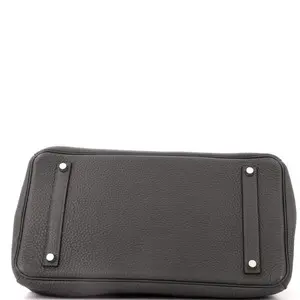 Hermès Birkin Handbag Green Togo With Palladium Hardware 35