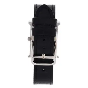 Hermès Heure H Quartz Watch Stainless Steel And Leather 21 - Black