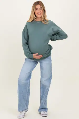 PINKBLUSH Jade Oversized Fleece Sweatshirt