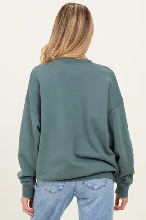 PINKBLUSH Jade Oversized Fleece Sweatshirt