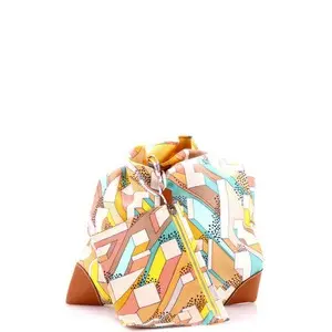 Hermès Silky City Bag Printed Silk And Leather Pm