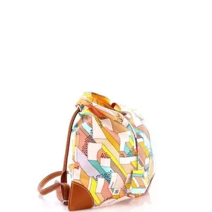 Hermès Silky City Bag Printed Silk And Leather Pm