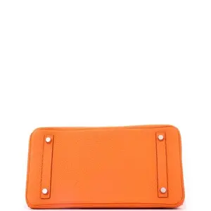 Hermès Birkin Handbag Clemence With Palladium Hardware 30