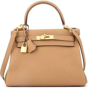 Hermès Kelly Handbag Togo With Gold Hardware 28 - Brown