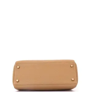 Hermès Kelly Handbag Togo With Gold Hardware 28 - Brown