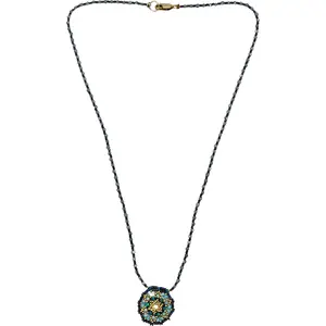 MADISON MAISON Beaded Small Dreamer Necklace - Blue