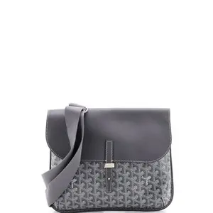 Goyard Coursier Messenger Bag Coated Canvas And Leather