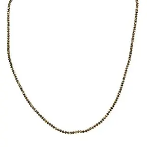 MADISON MAISON Beaded Pyrite Necklace