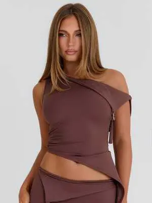 OUTCAST Juliett Top Chocolate - Brown