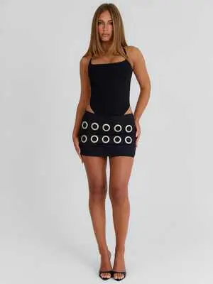 OUTCAST Galina Mini Skirt - Black