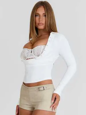 OUTCAST Marian Mini Shorts Beige