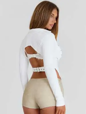 OUTCAST Marian Mini Shorts Beige