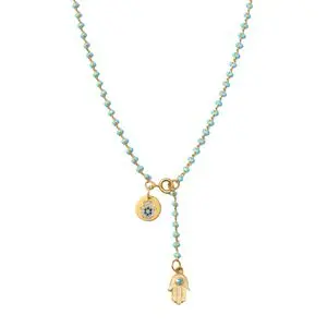 ALEXIE OF ATHENS Mano Hamsa Drop Lariat