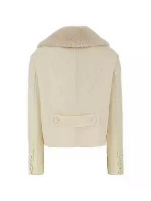 Ermanno Scervino Double-breasted Shearling Jacket
