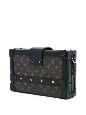 LOUIS VUITTON 2016 Monogram Petite Malle Crossbody Bag
