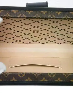 LOUIS VUITTON 2016 Monogram Petite Malle Crossbody Bag
