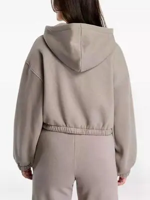URBAN CLASSICS Cropped Drawstring-hem Hoodie