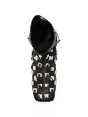 Toga Stud-embellished Leather Boots