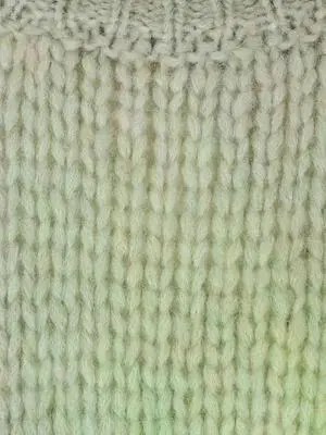 ROBERTO COLLINA Maglia Girocollo Chunky-knit Short-sleeve Jumper - Green