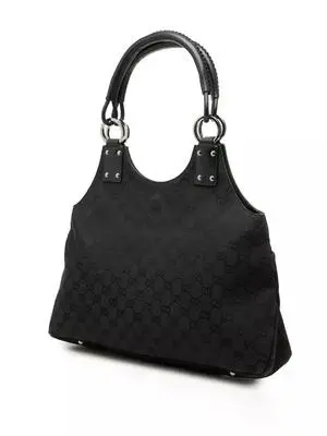 Gucci 2000-2015 Gg Canvas Shoulder Bag - Black