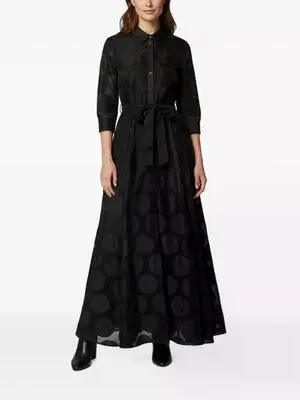 Carolina Herrera Polka-dot Jacquard Maxi Dress