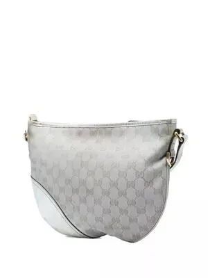 Gucci 2016-2026 Medium Gg Canvas New Britt Half Moon Crossbody Bag