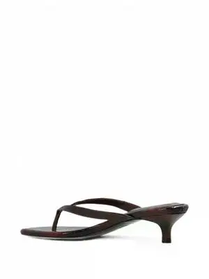 BLACK SUEDE STUDIO Kendal Crocodile-effect Leather Sandals